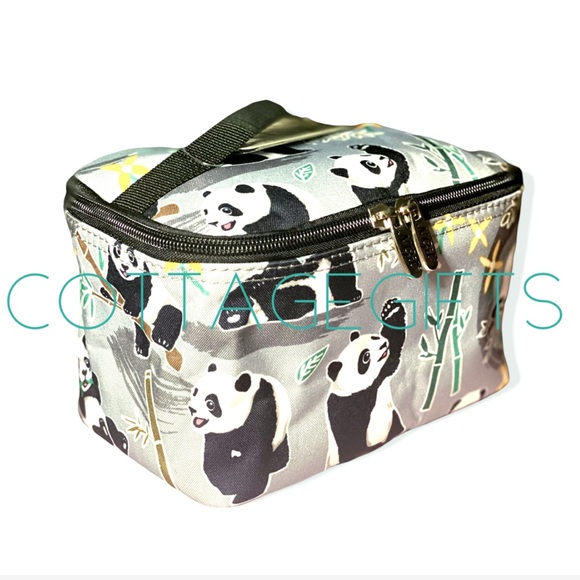 CG-PATTERN-PANDAS | Bags | New Cute Pandas Makeup Bag With Handle ...